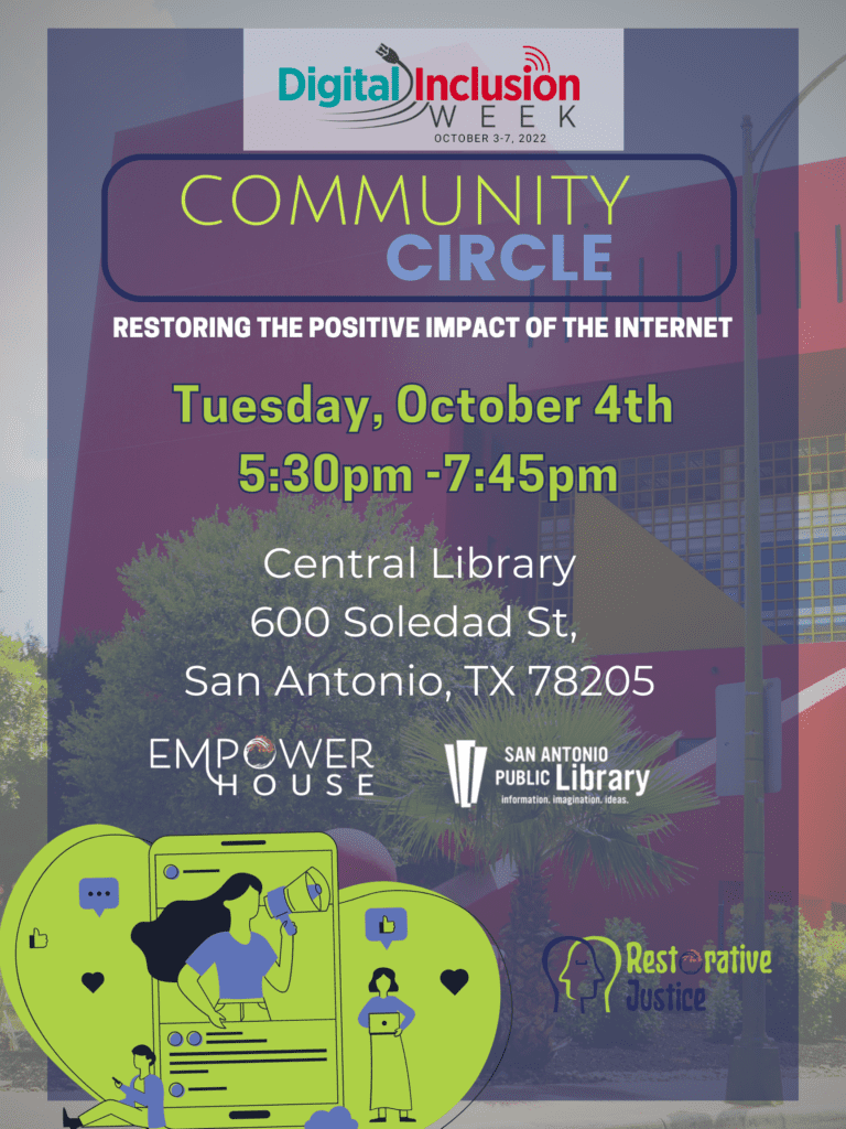 Digital Inclusion Week | Community Circle : Restoring the Positive ...