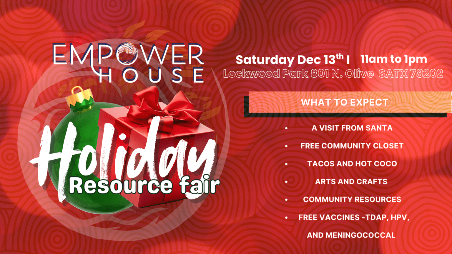 Holiday Resource Fair - Empower House